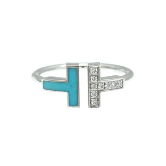 Tiffany & Co. | Jewelry | Tiffany Authentic 8k Silver Diamond Ring ...